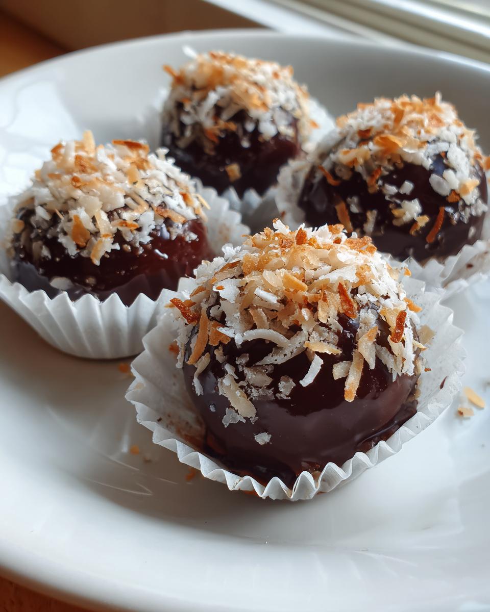 Creamy 5-Ingredient Coconut Chocolate Fat Bombs Recipe - Linda Recipes