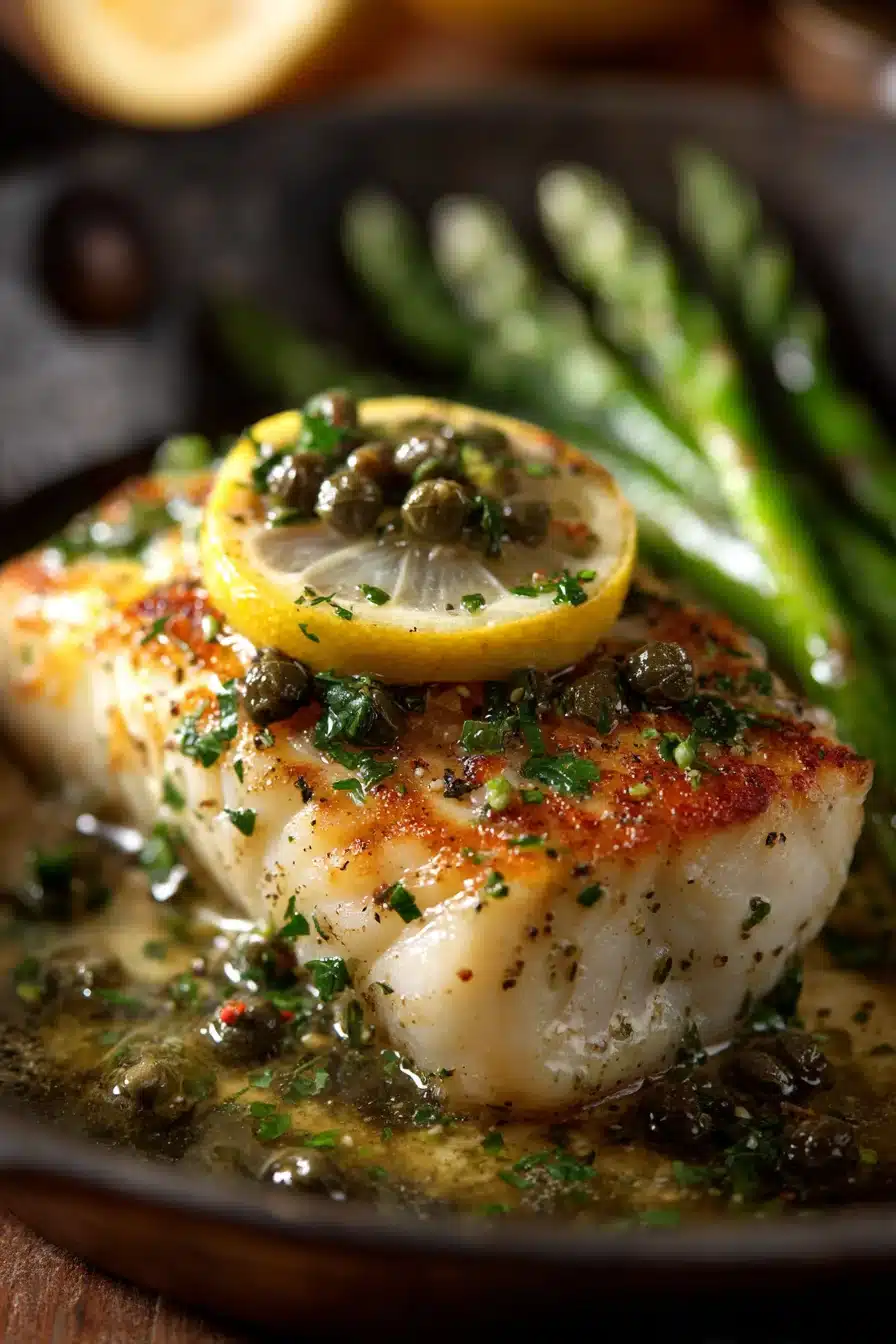 Delicious Pan-Roasted Chilean Sea Bass with Lemon-Caper Butter Recipe ...